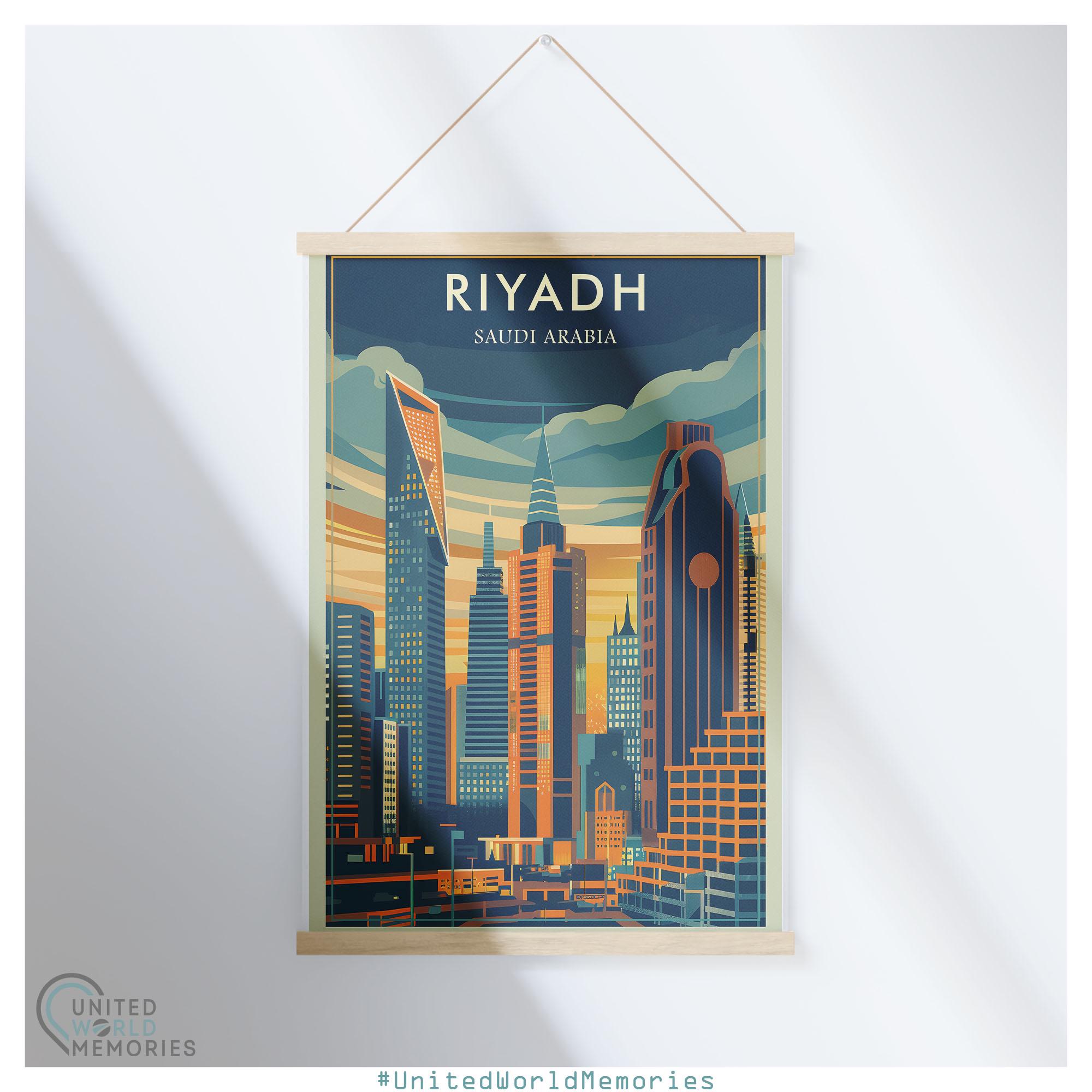 Riyadh Modern Metropolis Poster, Saudi Arabia Travel Poster, Riyadh ...