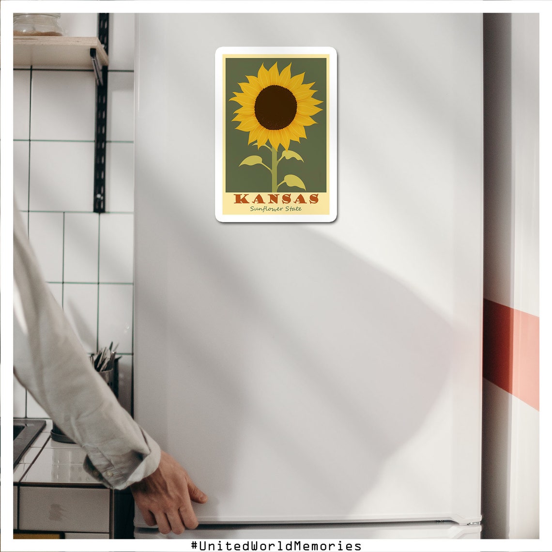 Kansas Travel Poster, Sunflower State Poster, Kansas Vintage Poster ...