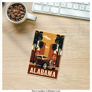 Alabama Travel Poster, Alabama State Gift, Alabama Vintage Poster, Wall ...