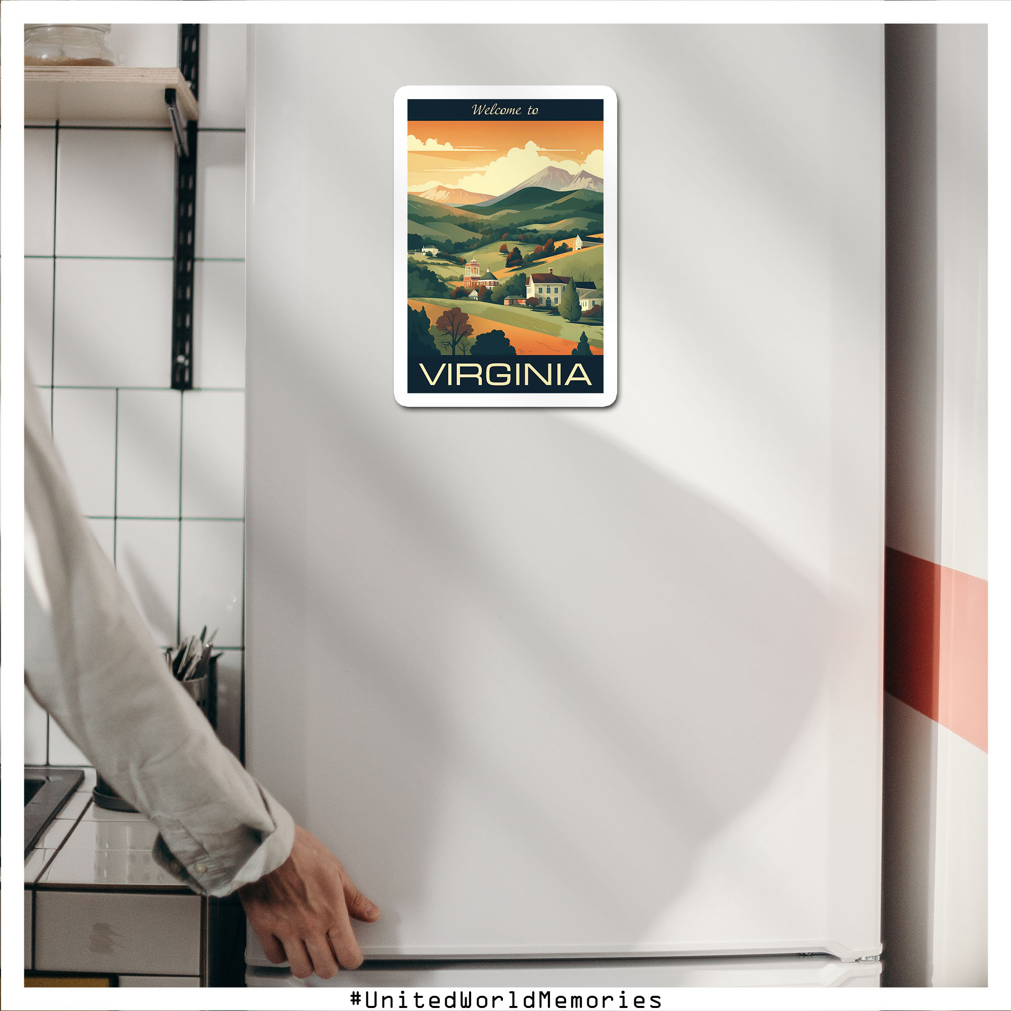 Virginia Travel Poster, Welcome to Virginia Poster, Virginia Vintage ...