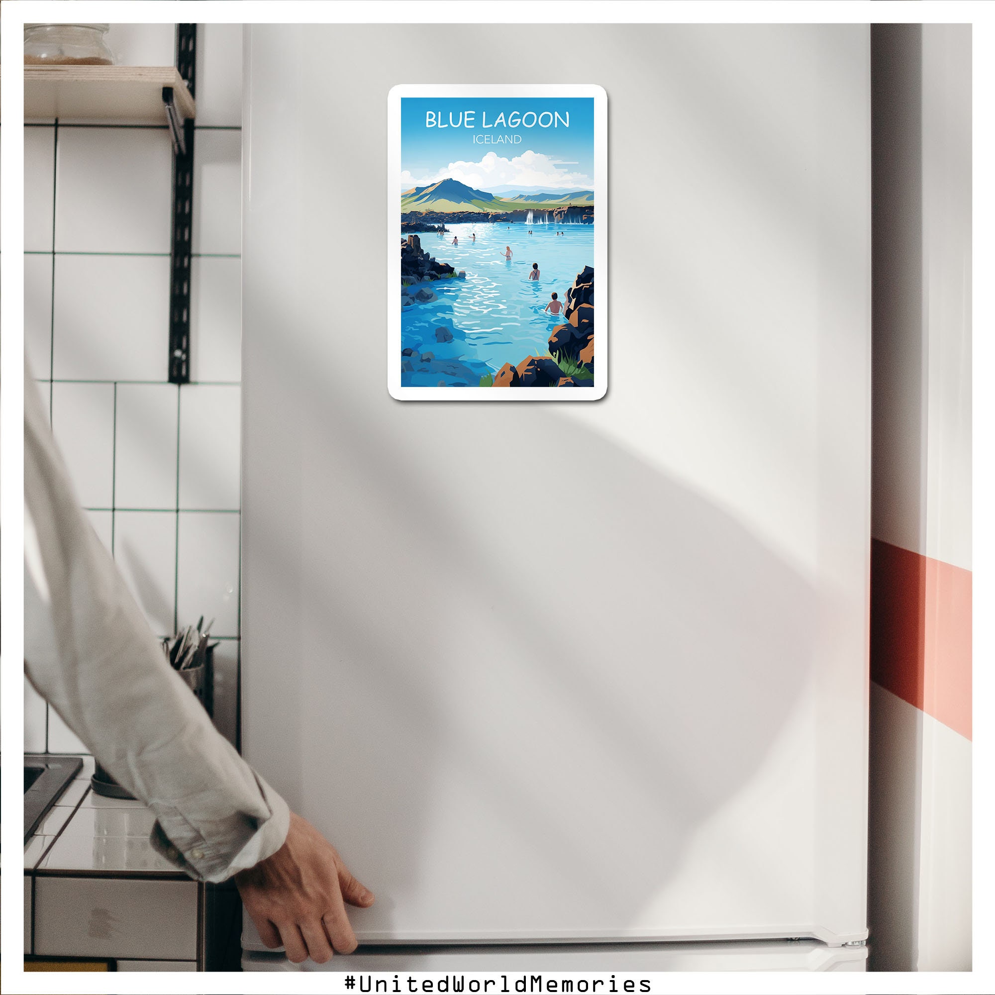 Blue Lagoon Travel Poster, Blue Lagoon Relaxation Poster, Iceland ...