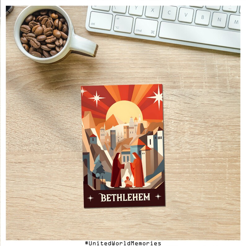 Bethlehem Poster Nativity Scene Poster Bethlehem Travel - Etsy
