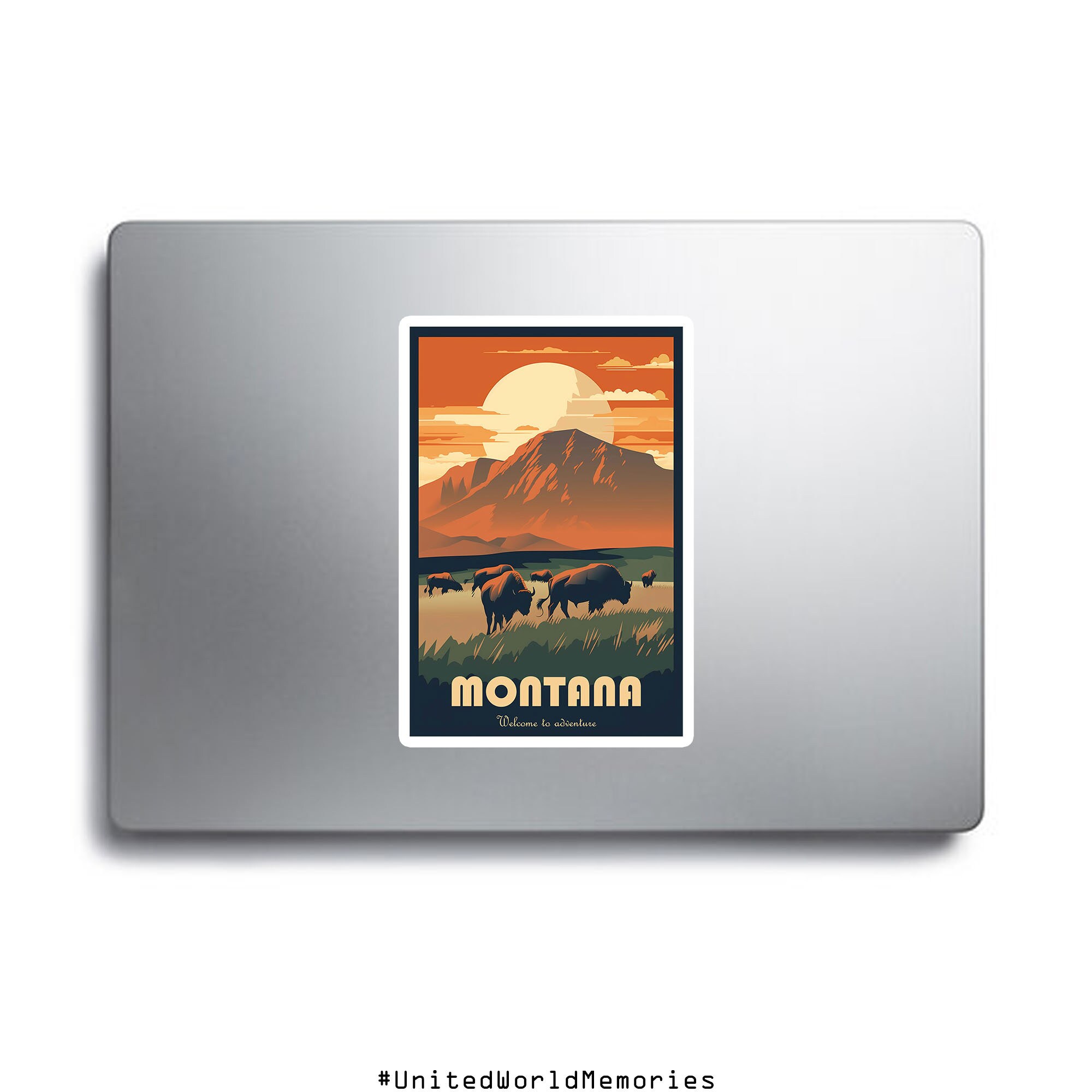 Montana Travel Poster, Welcome to Montana Poster, Montana Vintage ...