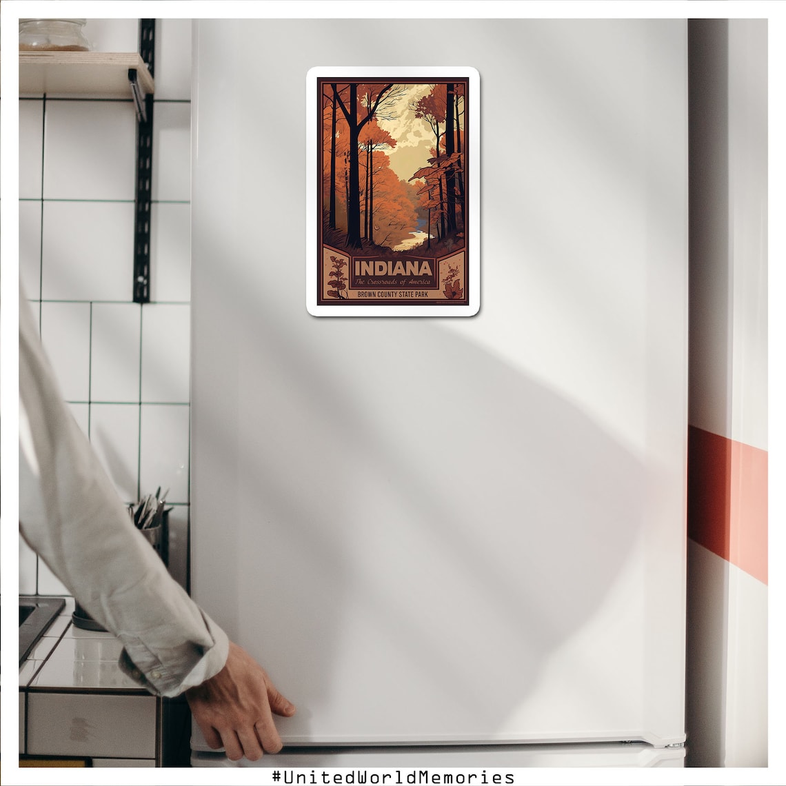 Indiana Travel Poster, Indiana Poster, Indiana Vintage Poster, Wall ...