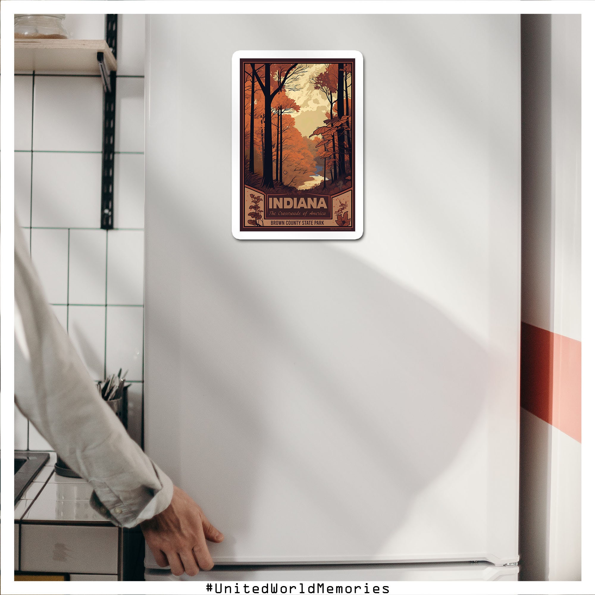 Indiana Travel Poster, Indiana Poster, Indiana Vintage Poster, Wall ...