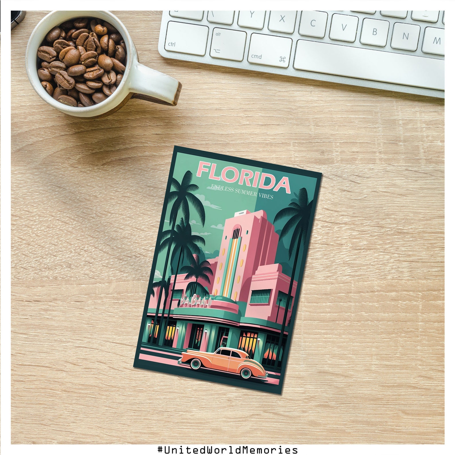 Florida Travel Poster, Florida Poster, Florida Vintage Poster, Wall ...