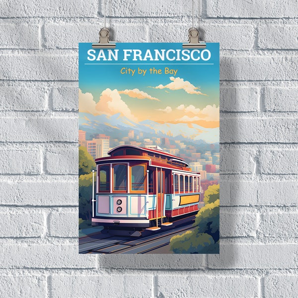 Sf Cable Car Print - Etsy