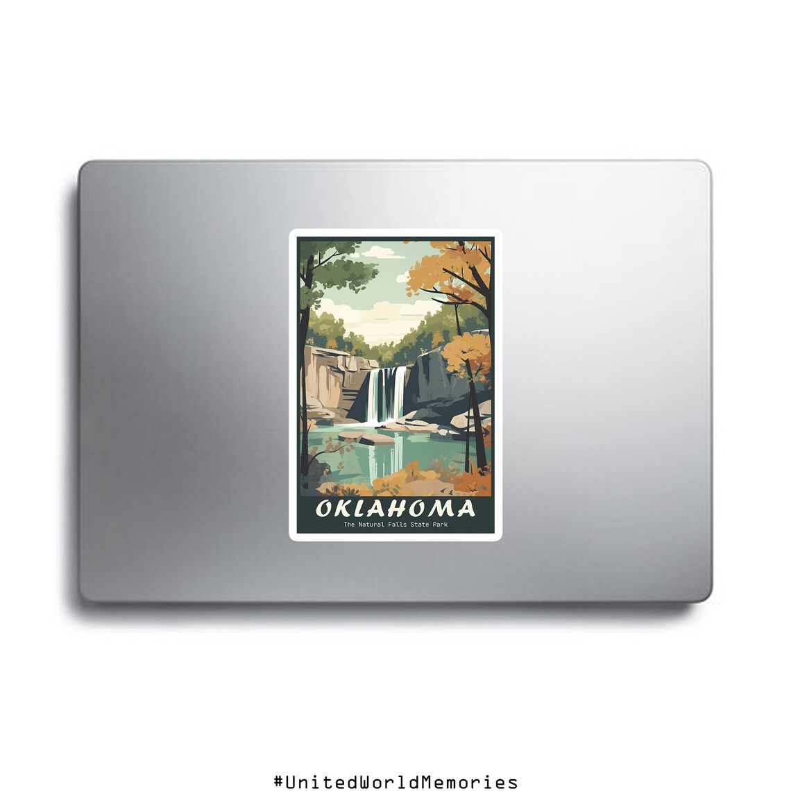 Oklahoma Travel Poster, the Natural Falls State Park Poster, Oklahoma ...