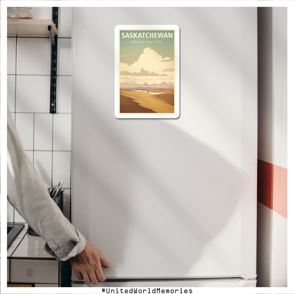 Saskatchewan Travel Poster, Athabasca Sand Dunes Poster, Canada Poster ...