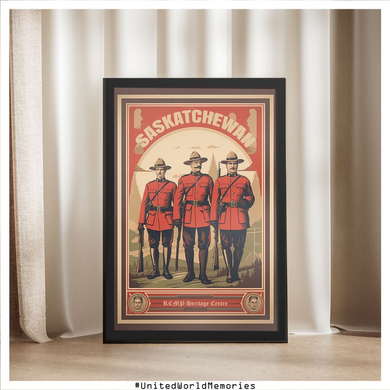 Saskatchewan Travel Poster, RCMP Heritage Centre Poster, Canada Poster ...