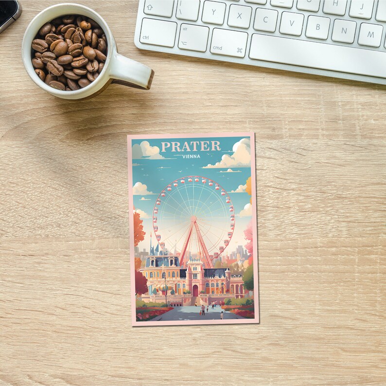Vienna Prater Park Poster, Vienna Travel Poster, Austria Poster, Vienna ...