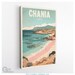 Chania Elafonissi Beach Poster, Crete Print, Greece Retro Wall Art ...