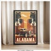 Alabama Travel Poster, Alabama State Gift, Alabama Vintage Poster, Wall ...