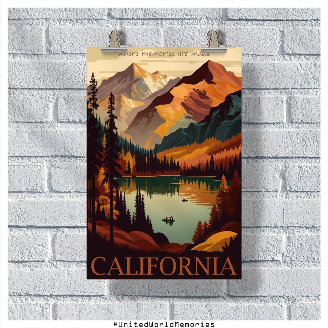 California Travel Poster, Welcome to California Poster, California ...