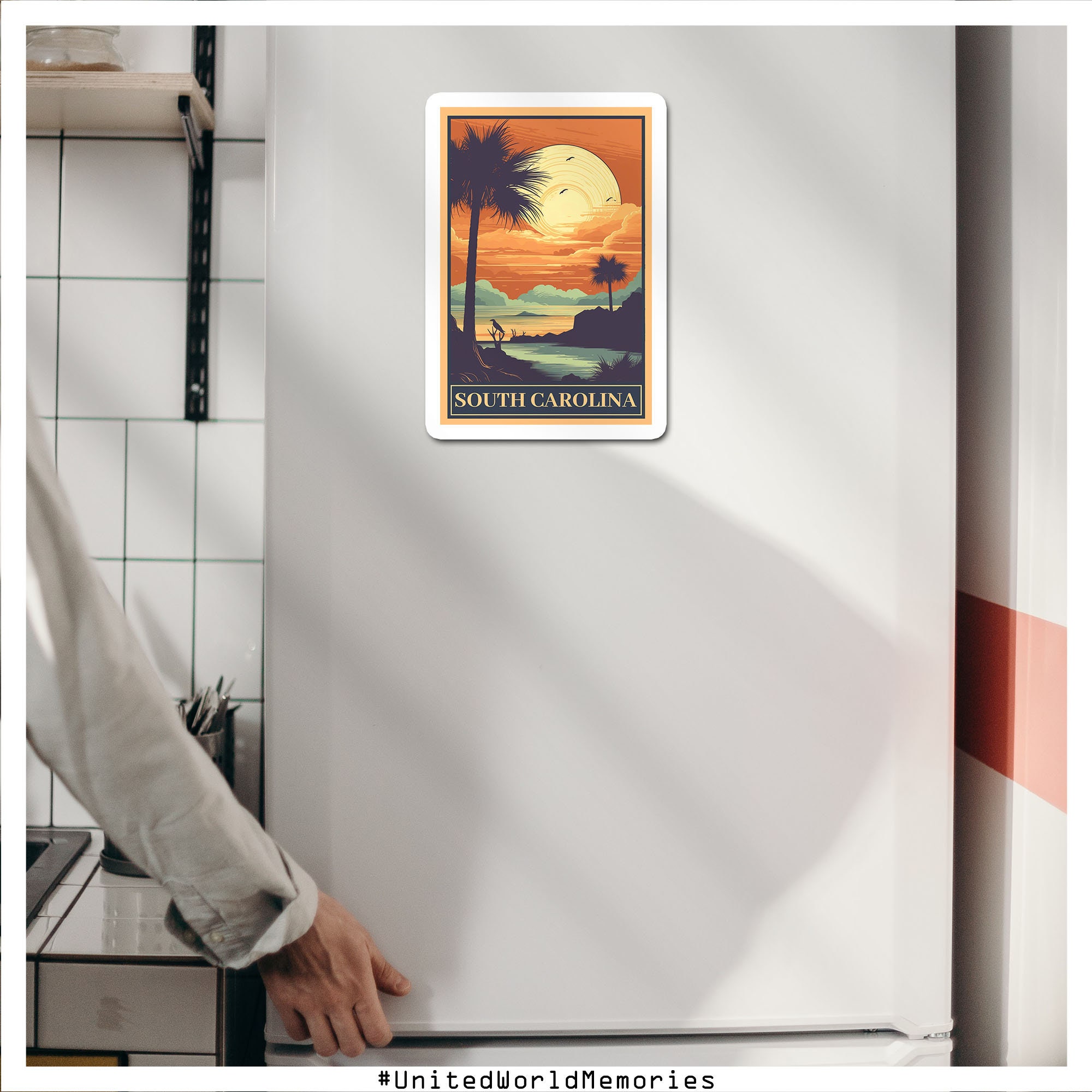 South Carolina Travel Poster, Welcome to SC Poster, SC Vintage Poster ...