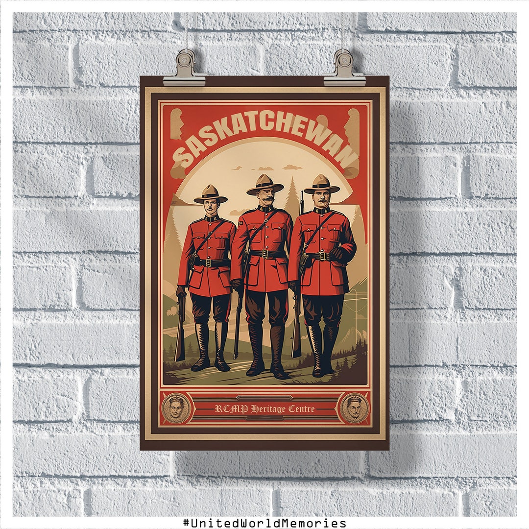 Saskatchewan Travel Poster, RCMP Heritage Centre Poster, Canada Poster ...