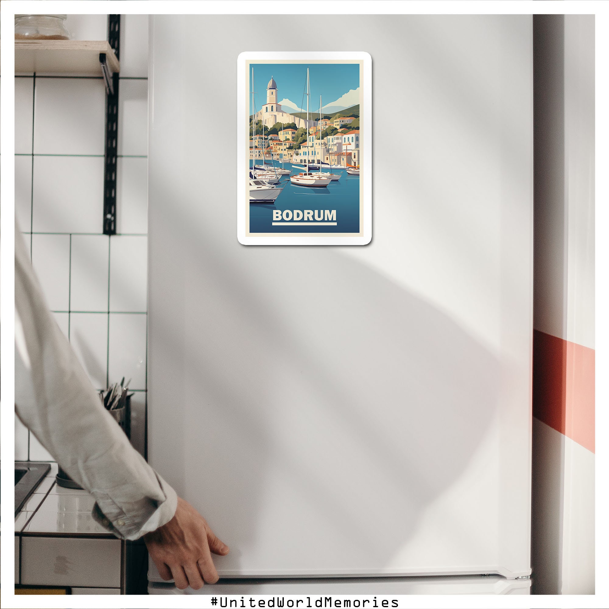 Bodrum Travel Poster, Bodrum Yalikavak Marina Poster, Turkey Poster ...