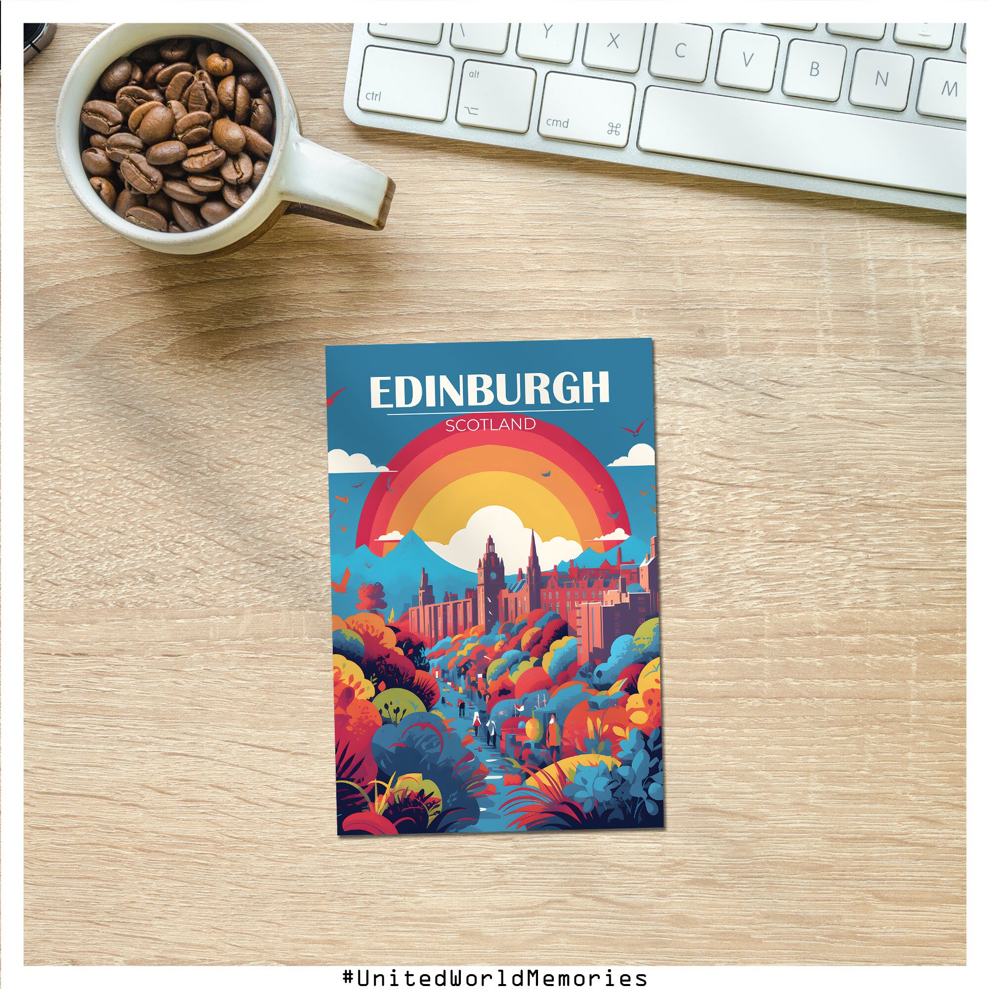 Edinburgh Festival Fringe Poster, Scotland Travel Poster, Edinburgh ...