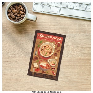 Louisiana Travel Poster, Creole Cuisine Poster, Louisiana Vintage ...