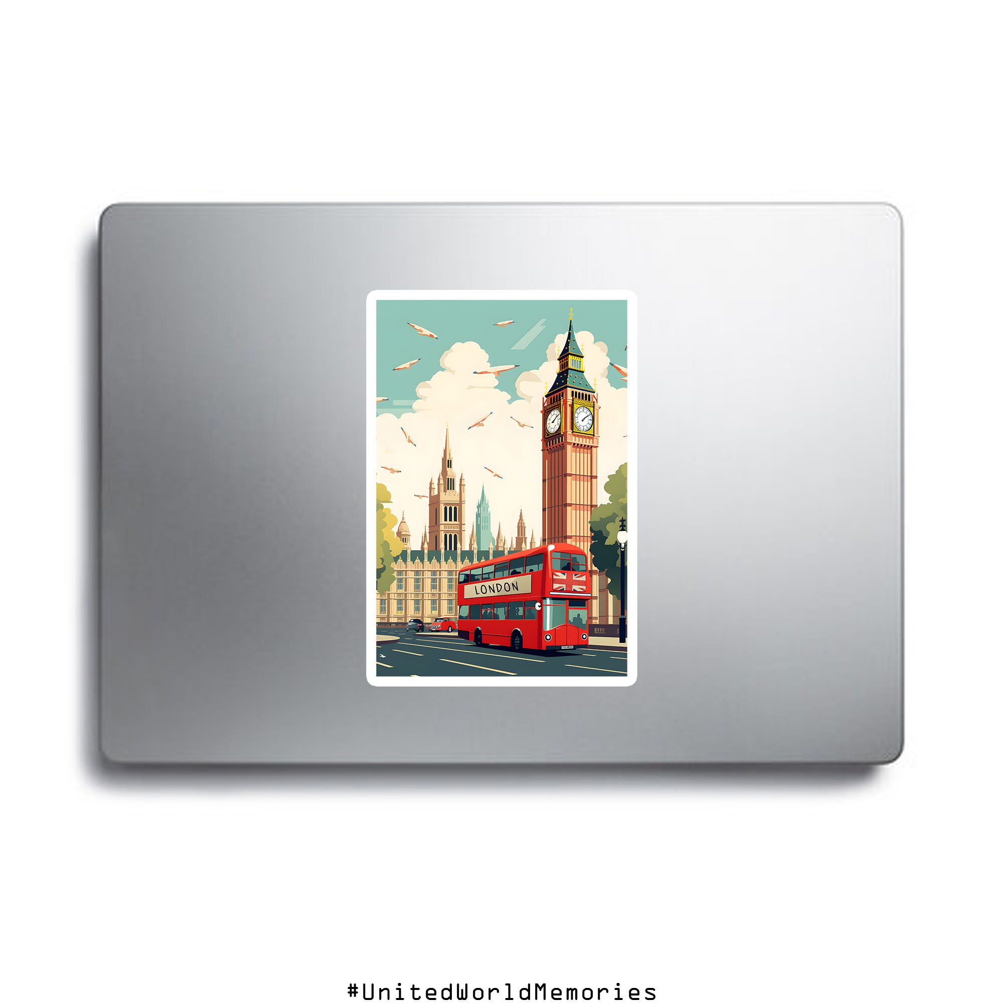 London Big Ben and Bus Poster London Travel Poster England - Etsy