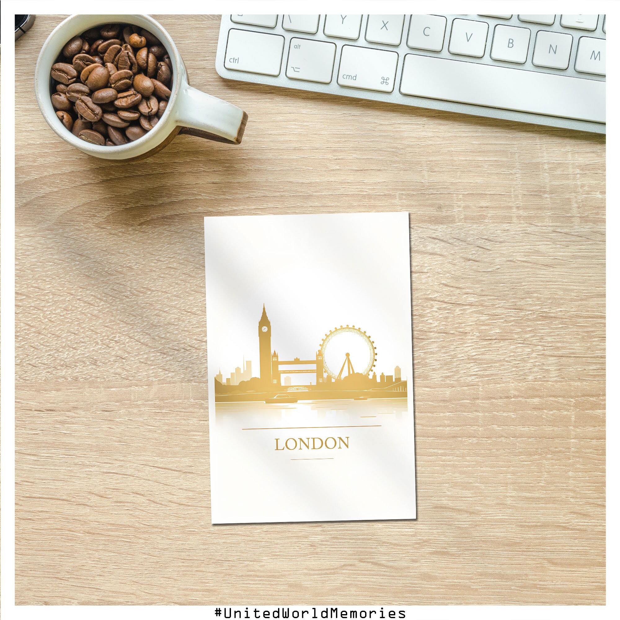 London City Skyline Poster, London Travel Poster, England Poster ...