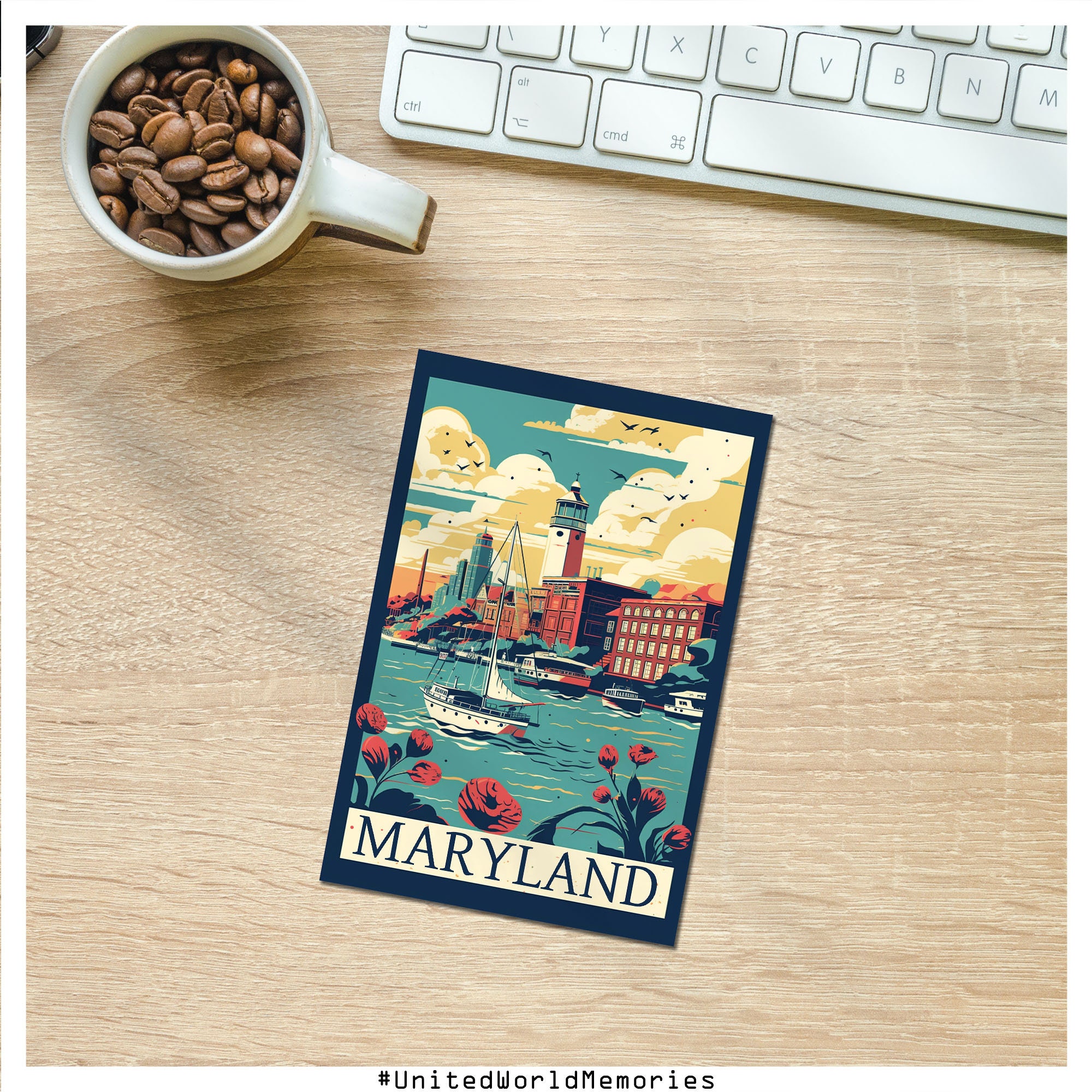 Maryland Poster, Maryland Travel Poster, Old Line State Poster ...