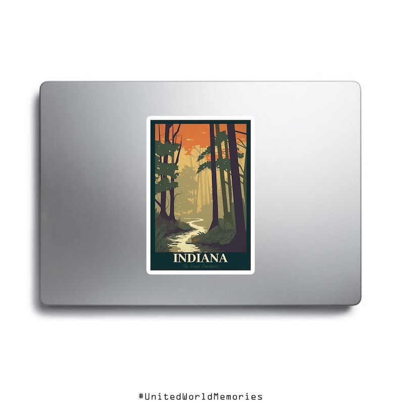 Indiana Travel Poster, Indiana Poster, Indiana Vintage Poster, Wall ...