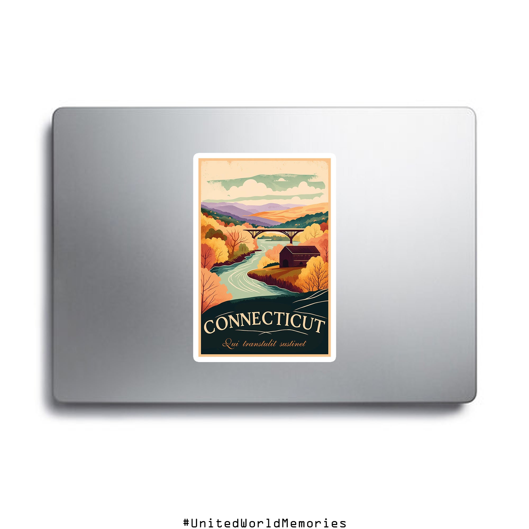 Connecticut Travel Poster, Connecticut Poster, Connecticut Vintage ...