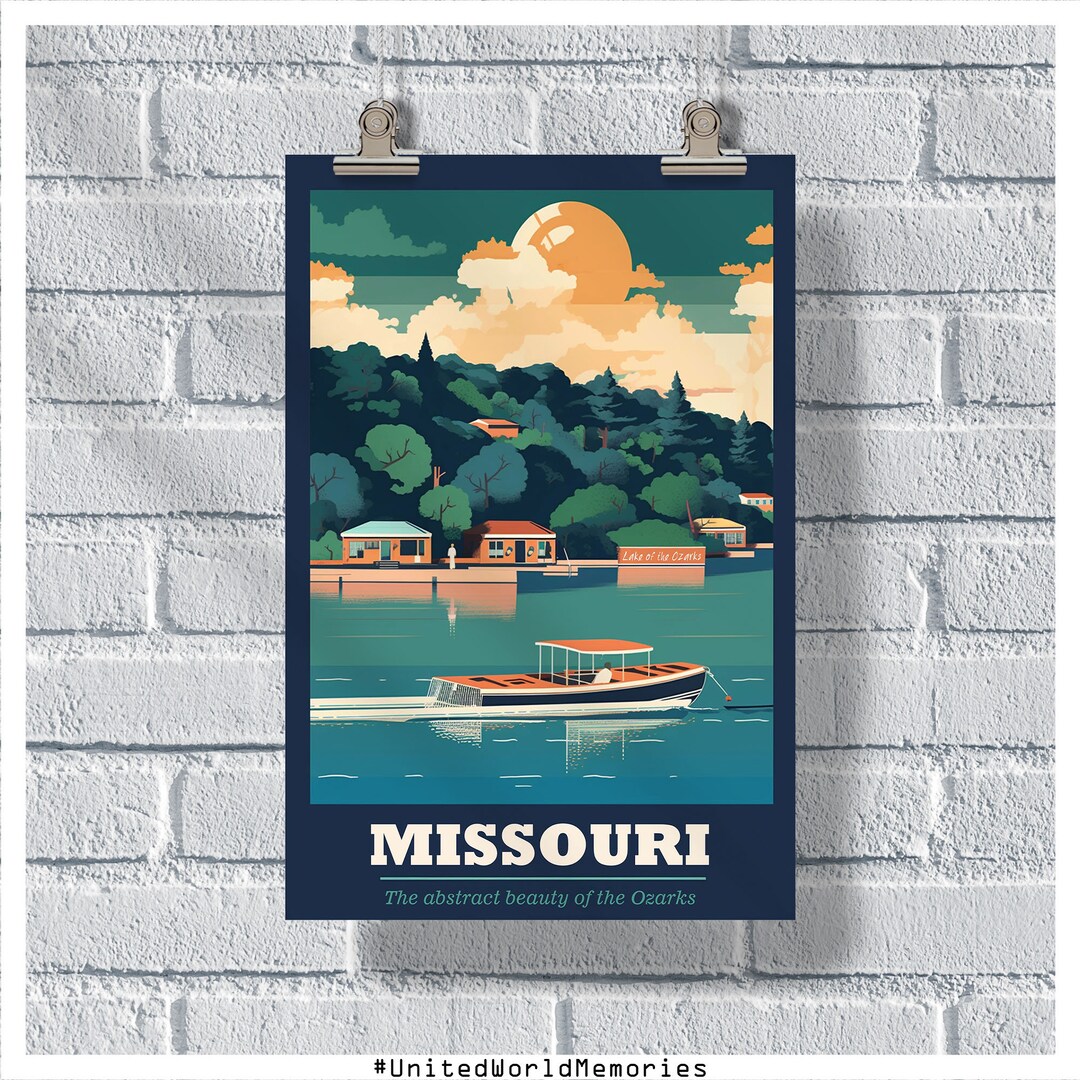 Missouri Travel Poster, Ozarks Poster, Missouri Vintage Poster, Wall ...