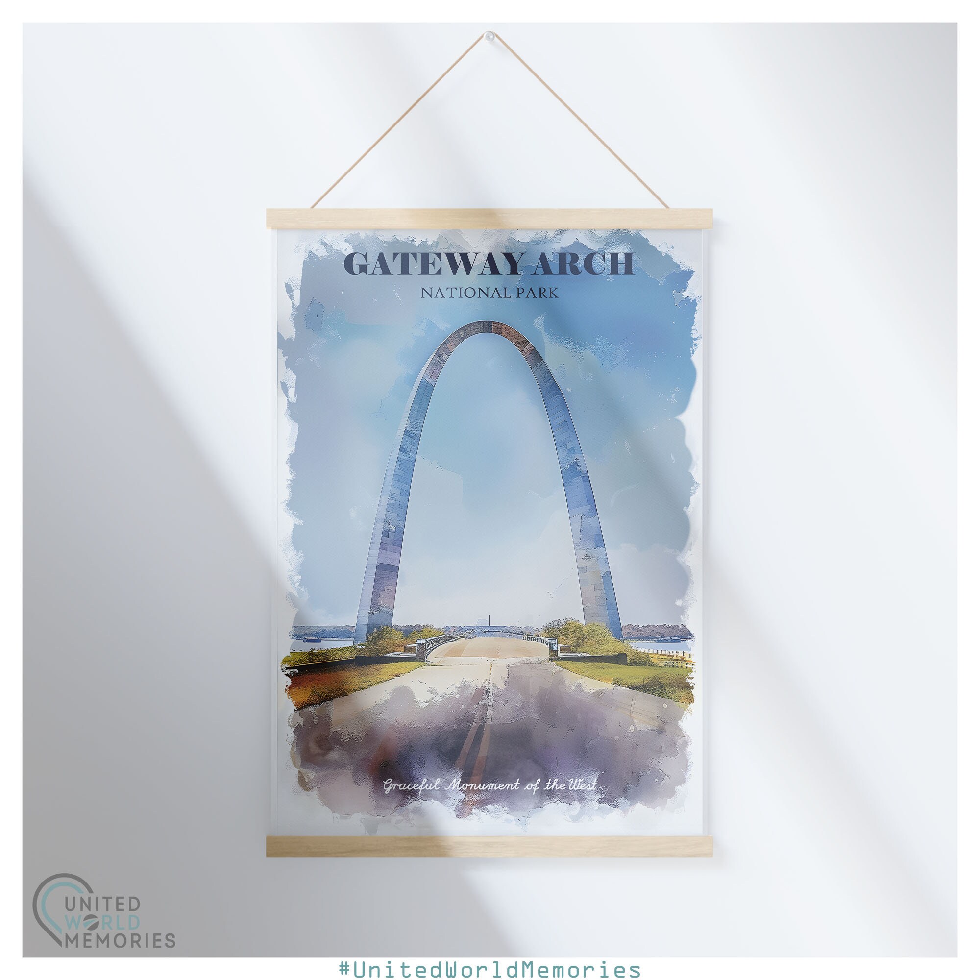 Gateway Arch National Park Timeless Elegance Poster, Gateway Arch ...