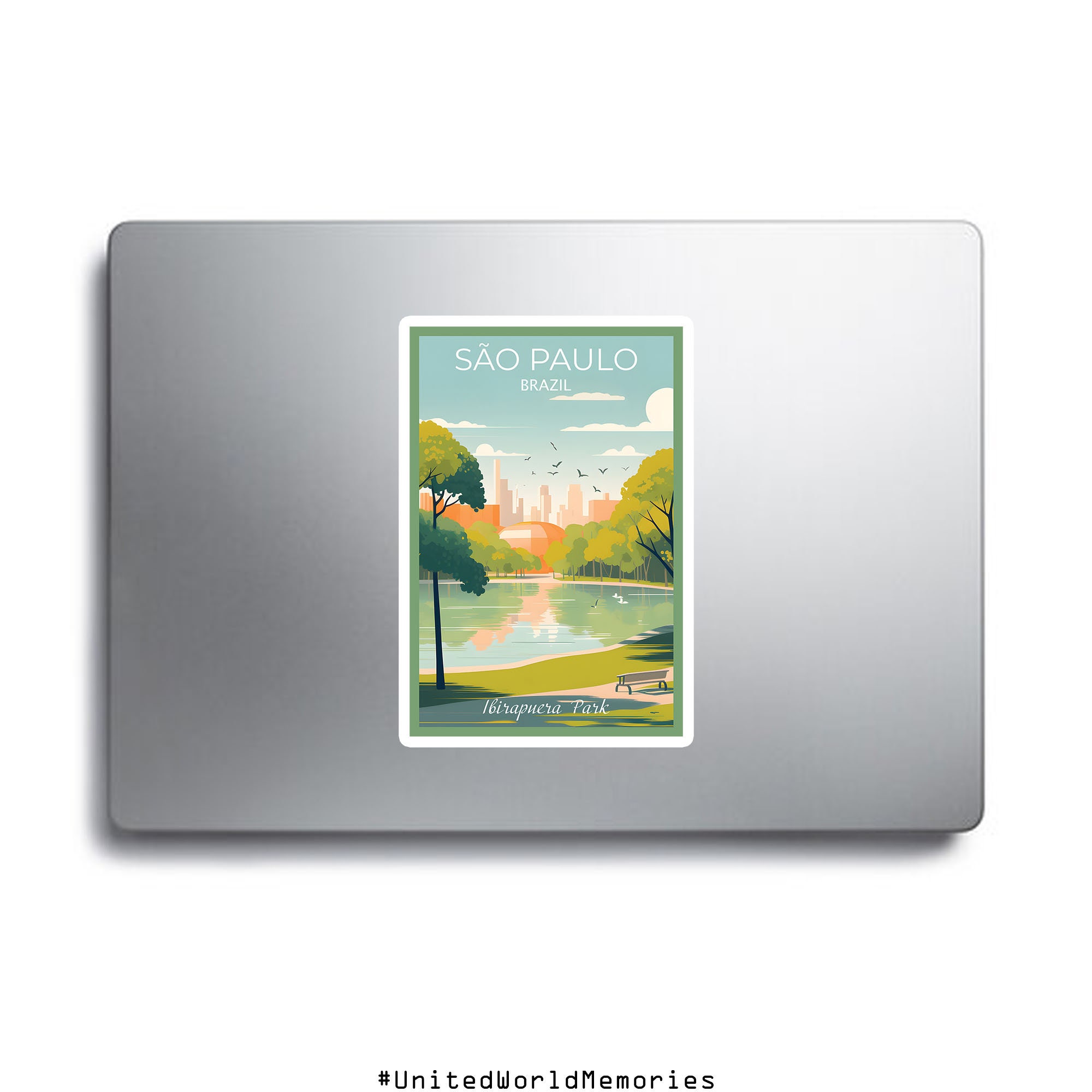 Sao Paulo Ibirapuera Park Poster, Sao Paulo Travel Poster, Brazil ...
