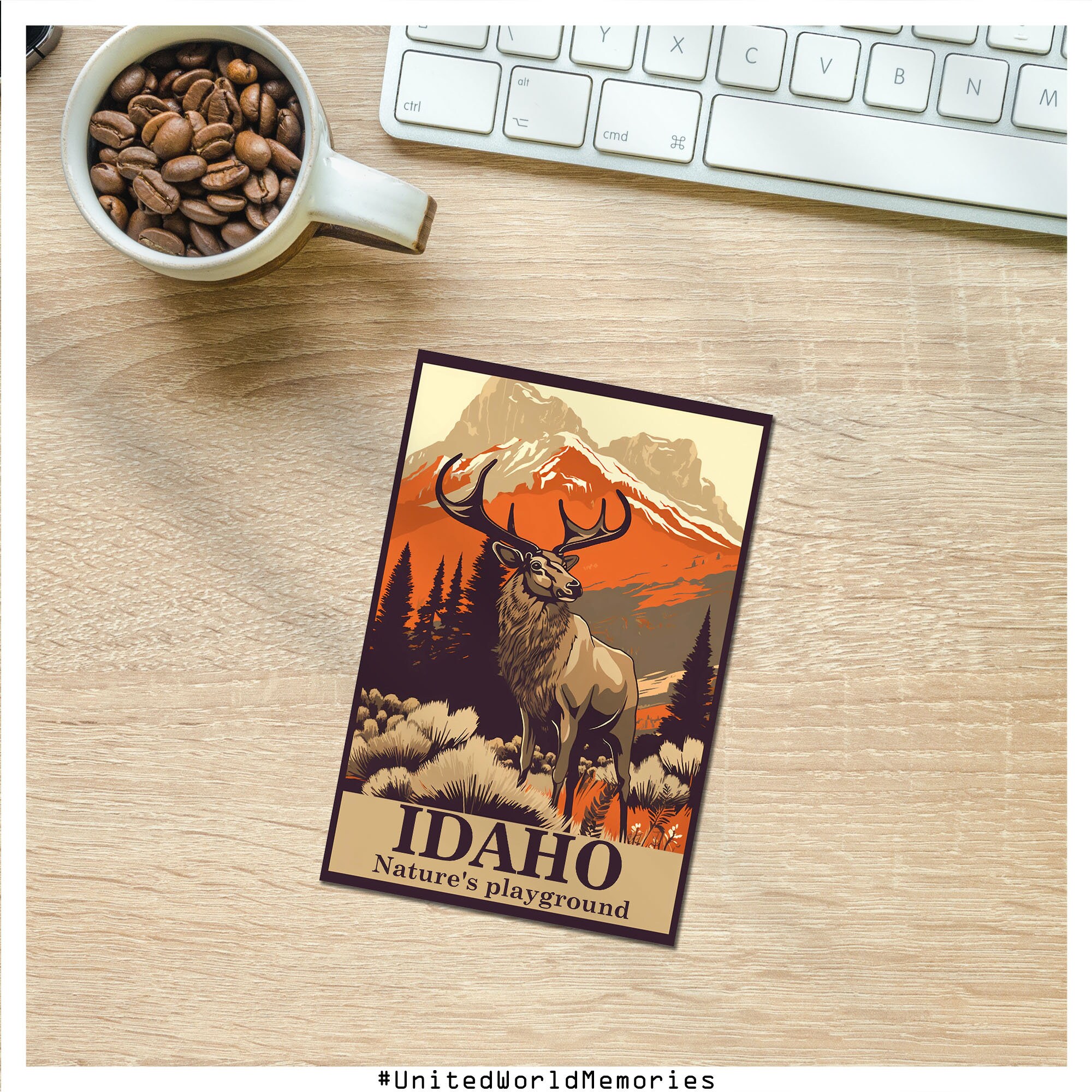Idaho Travel Poster, Idaho Poster, Idaho Vintage Poster, Wall Decor ...