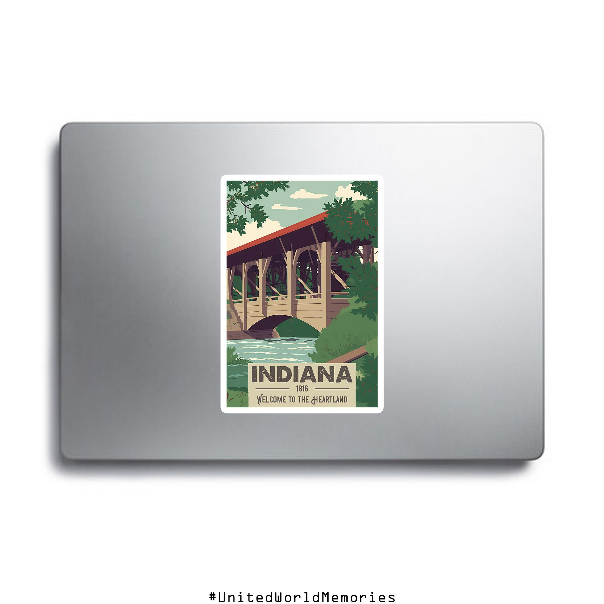 Indiana Travel Poster, Indiana Poster, Indiana Vintage Poster, Wall ...