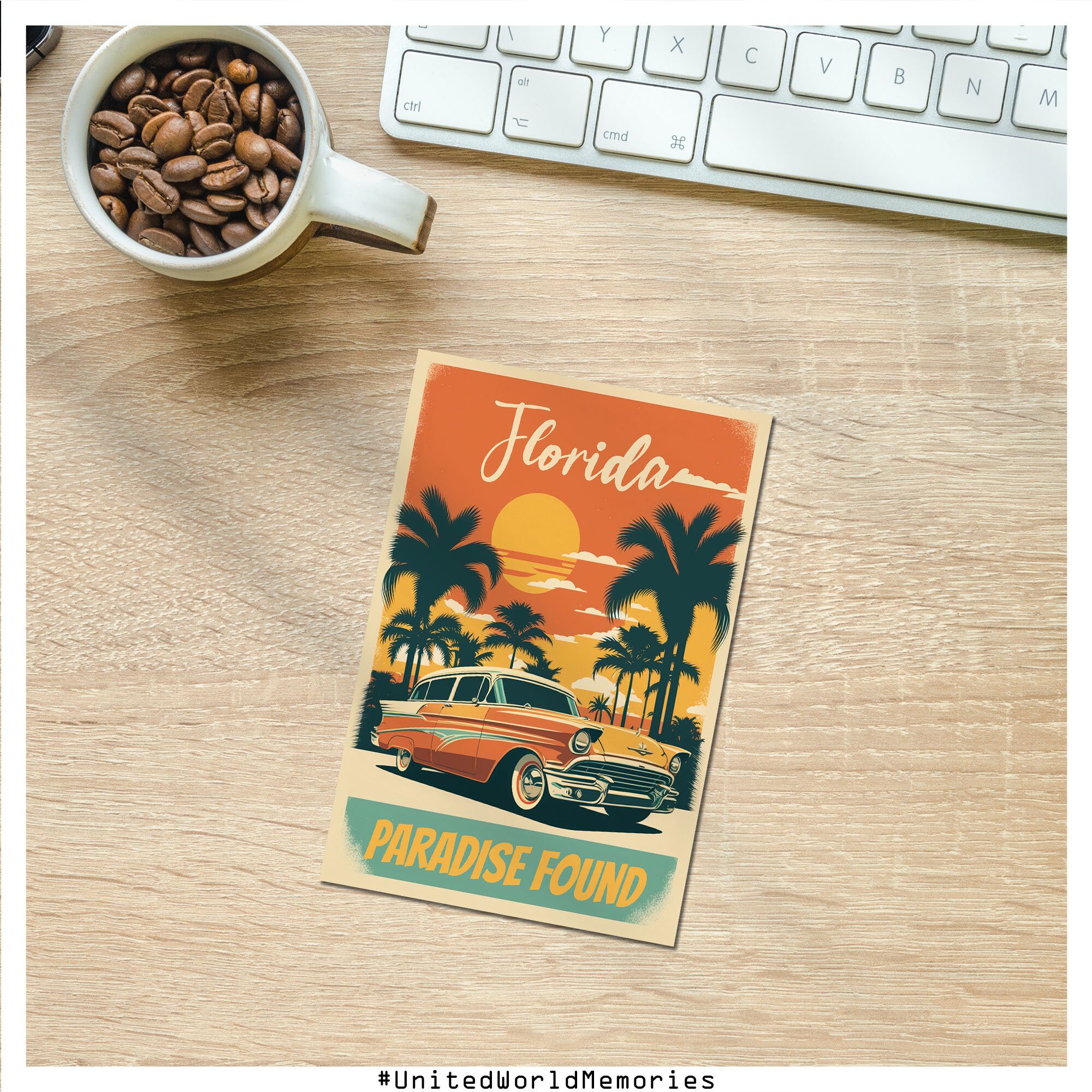 Florida Travel Poster, Florida Poster, Florida Vintage Poster, Wall ...