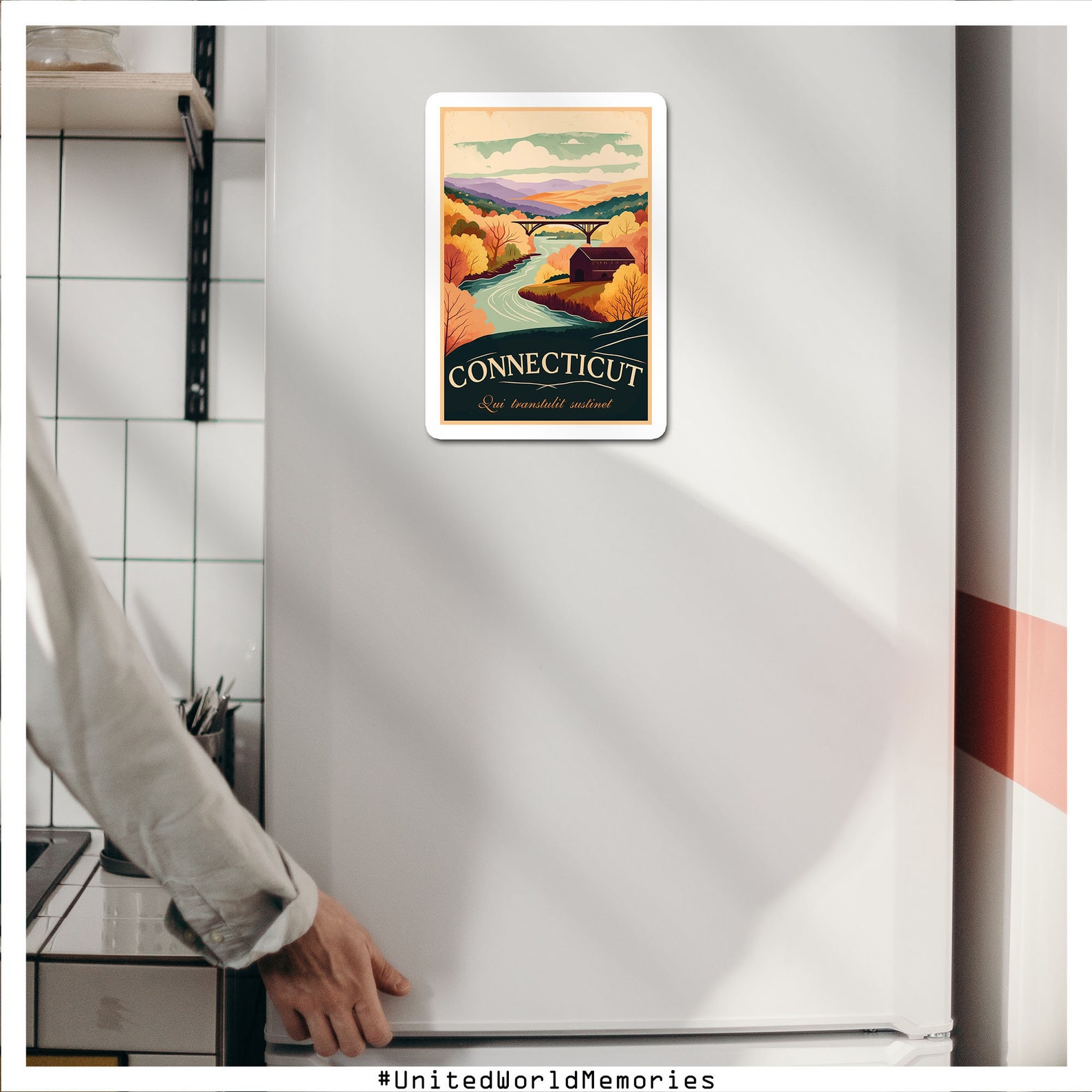 Connecticut Travel Poster, Connecticut Poster, Connecticut Vintage ...