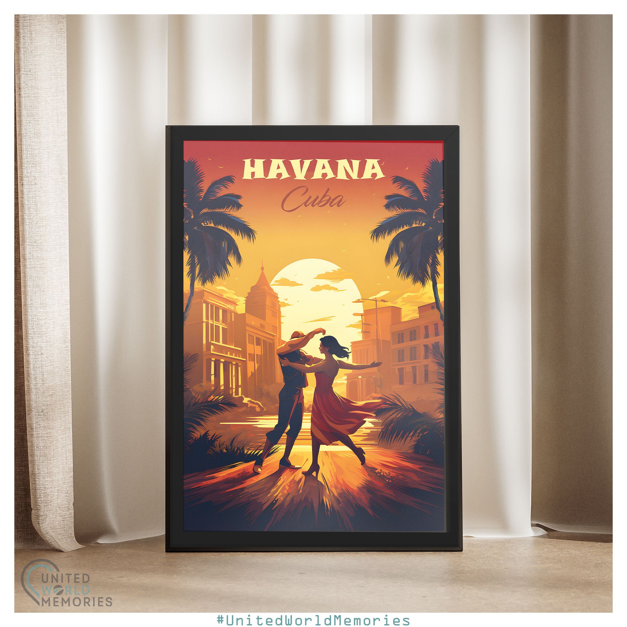 Havana Rumba Music and Dance Poster, Havana Print, Cuba Art, Havana ...