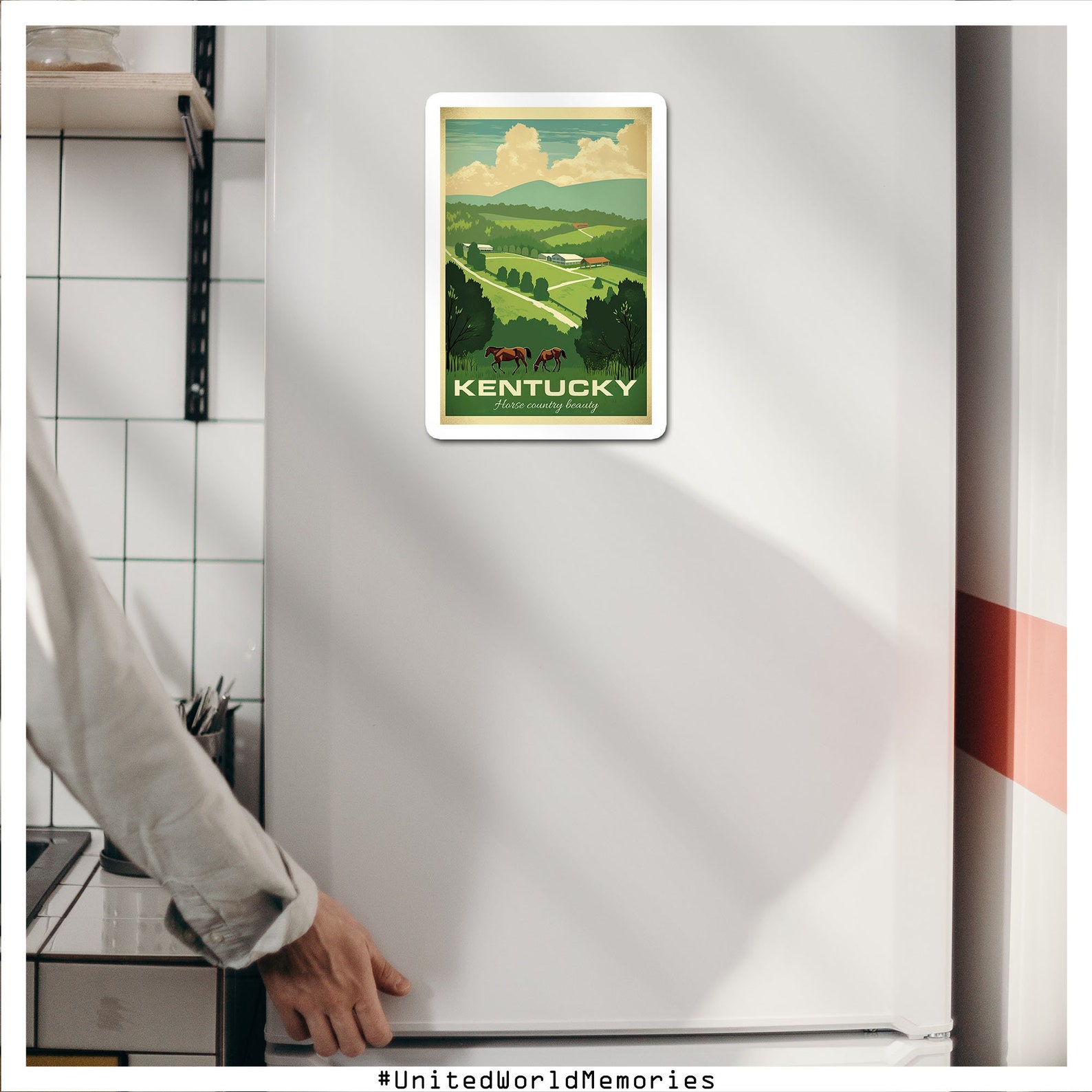 Kentucky Travel Poster, Horses Poster, Kentucky Vintage Poster, Wall ...