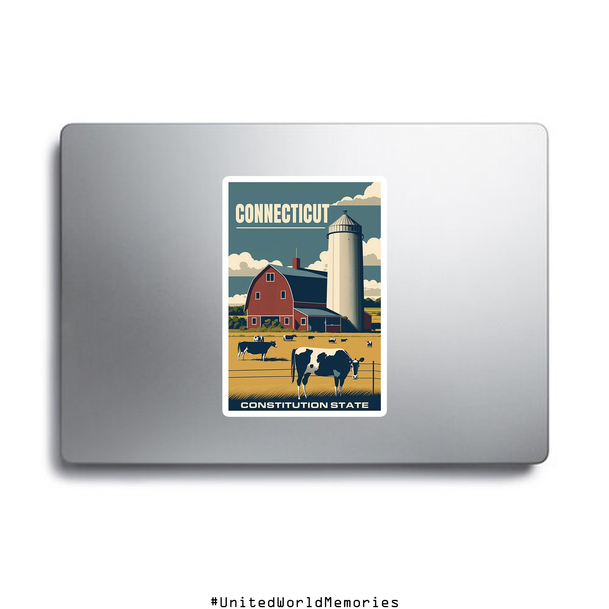Connecticut Travel Poster, Constitution State Poster, Connecticut ...