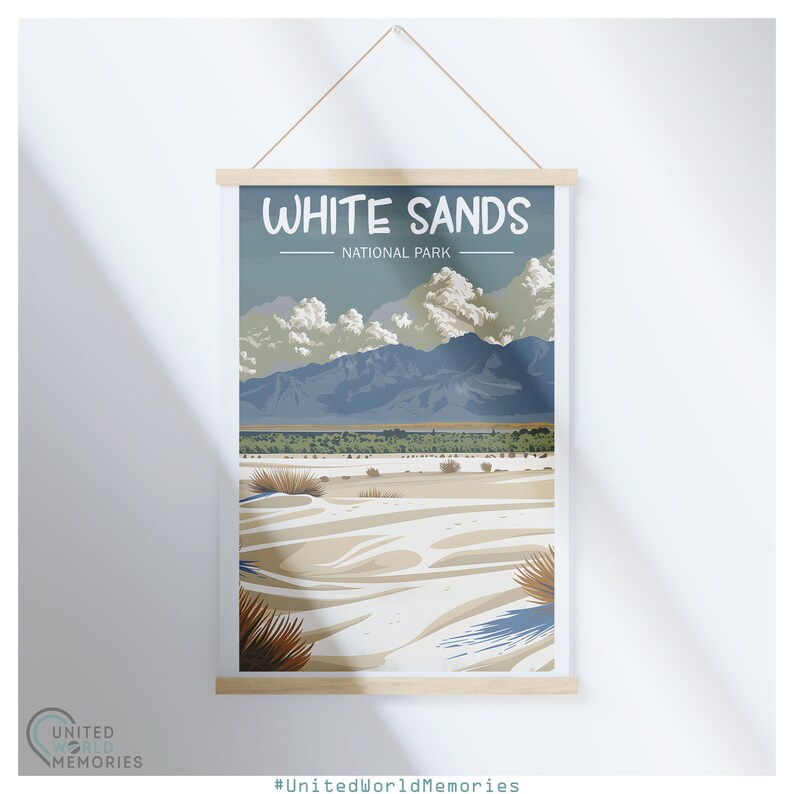 White Sands National Park Desert Bliss Poster, White Sands National ...