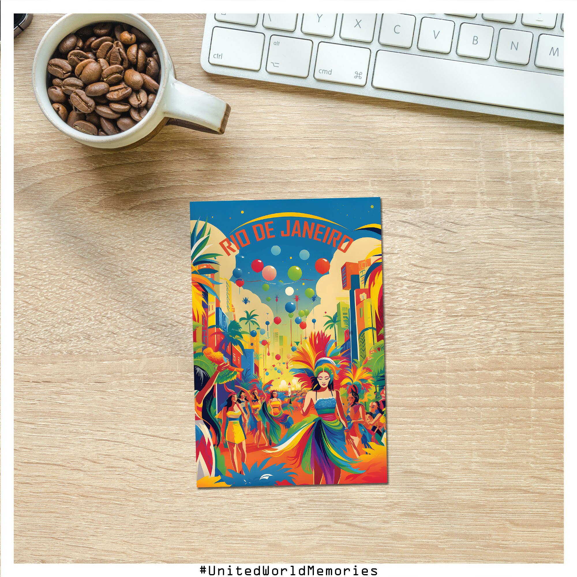 Rio De Janeiro Samba Carnival Poster Rio De Janeiro Travel - Etsy