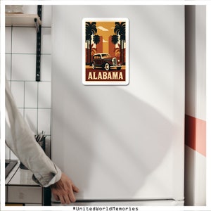 Alabama Travel Poster, Alabama State Gift, Alabama Vintage Poster, Wall ...