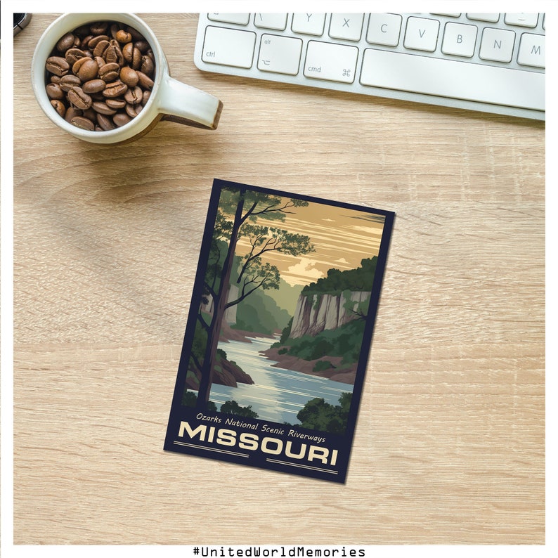 Missouri Travel Poster, Ozarks Poster, Missouri Vintage Poster, Wall ...