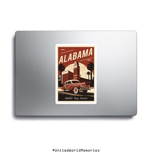 Alabama Travel Poster, Mobile Bay Sunset Poster, Alabama Vintage Poster ...