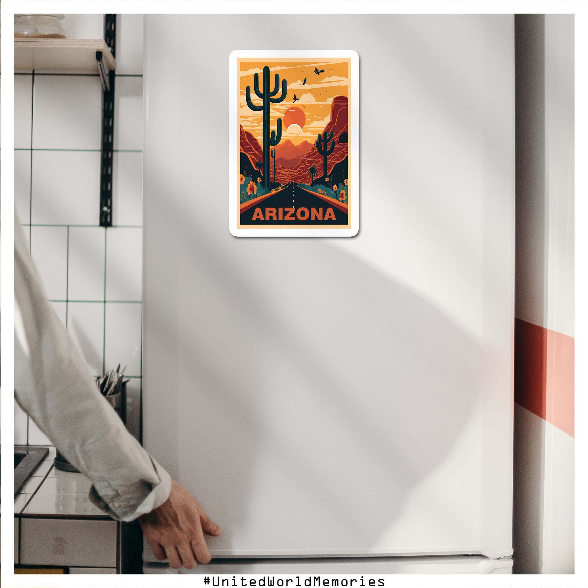 Arizona Travel Poster, Arizona Poster, Arizona Vintage Poster, Wall ...