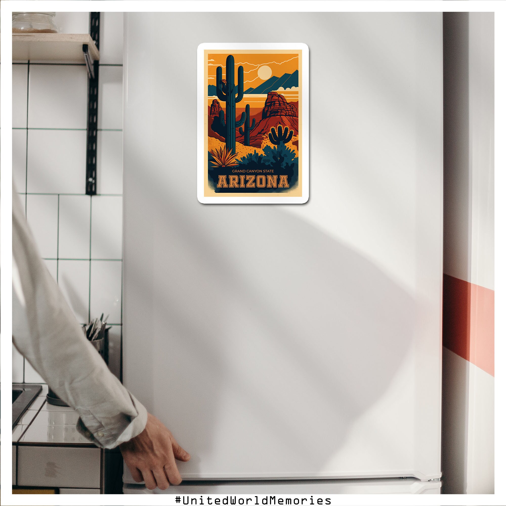 Arizona Travel Poster, Grand Canyon State Poster, Arizona Vintage ...