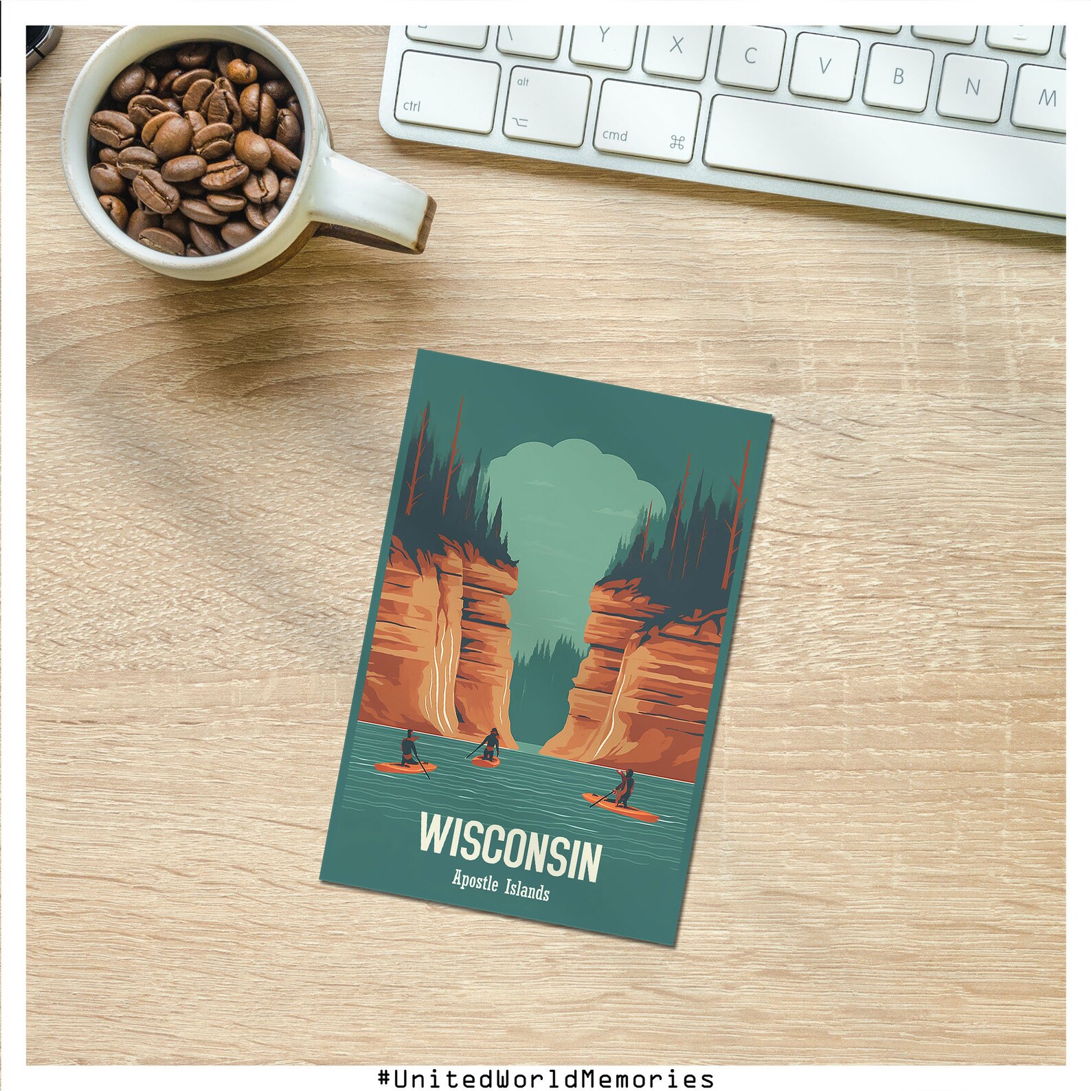 Wisconsin Travel Poster Apostle Islands Poster Wisconsin - Etsy