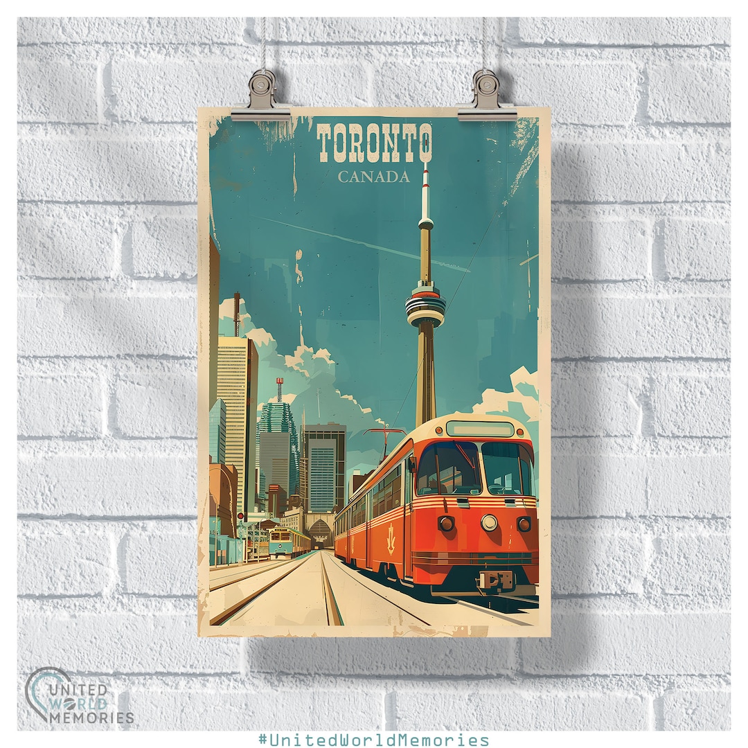 Ontario Vintage Toronto Poster, Ontario Canada Vintage Retro Print ...