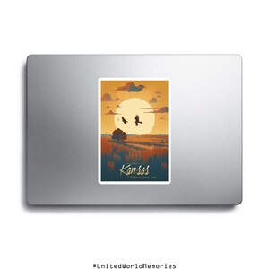 Kansas Travel Poster, Sunflower State Poster, Kansas Vintage Poster ...