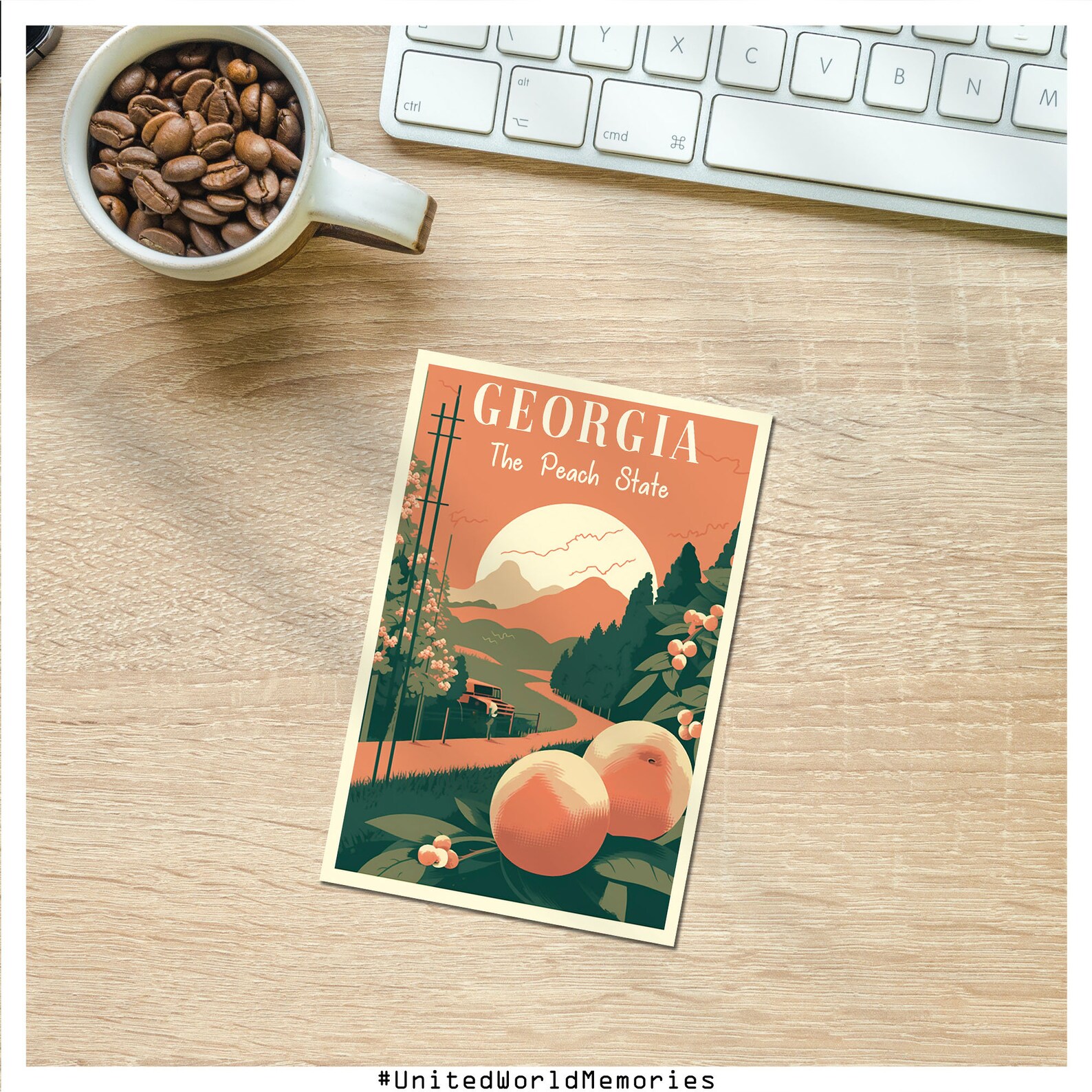 Georgia Travel Poster, Georgia Poster, Georgia Vintage Poster, Georgia ...