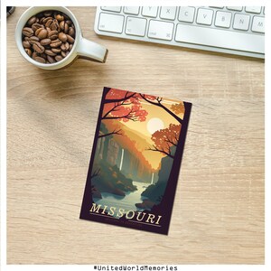 Missouri Travel Poster, Welcome to Missouri Poster, Missouri Vintage ...